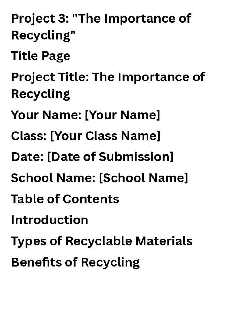 School Project | PDF