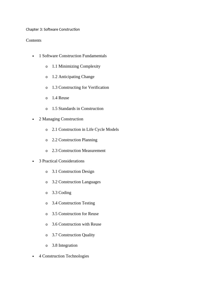 Notes On Software Construction 1 Pdf Software Development Process