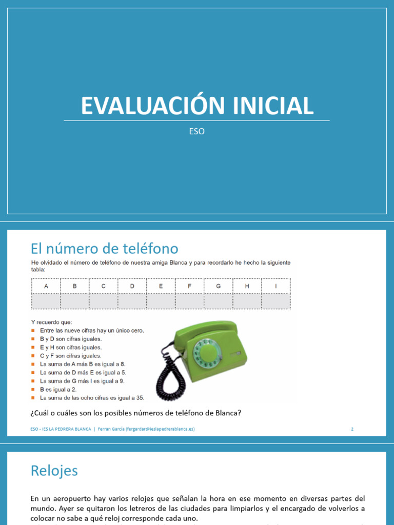 PROBLEMAS Ev in 2ESO | PDF