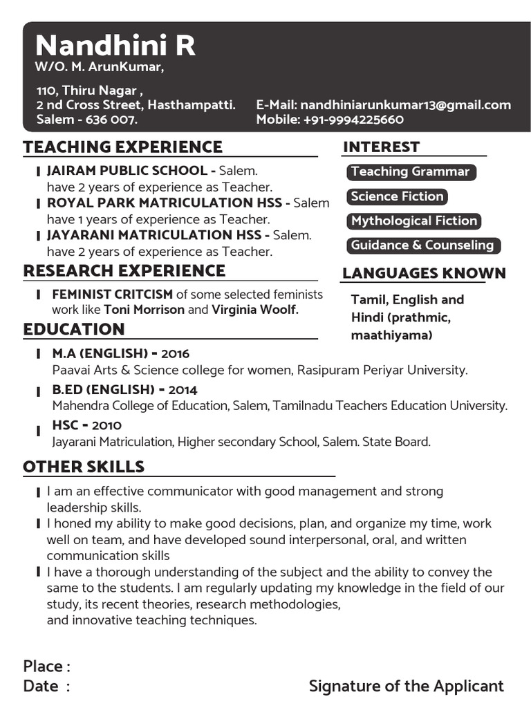 Document From Nandhini Arunkumar | PDF