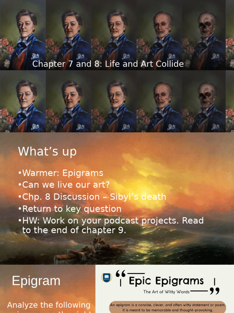 Picture of Dorian Gray - Chapter 7 and 8 | PDF | The Picture Of Dorian Gray