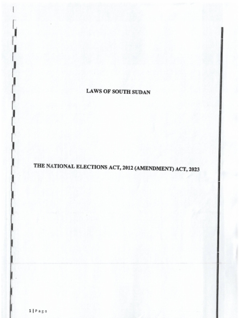 SSD NEA Amendment Act 2023 Signed 20230925 | PDF