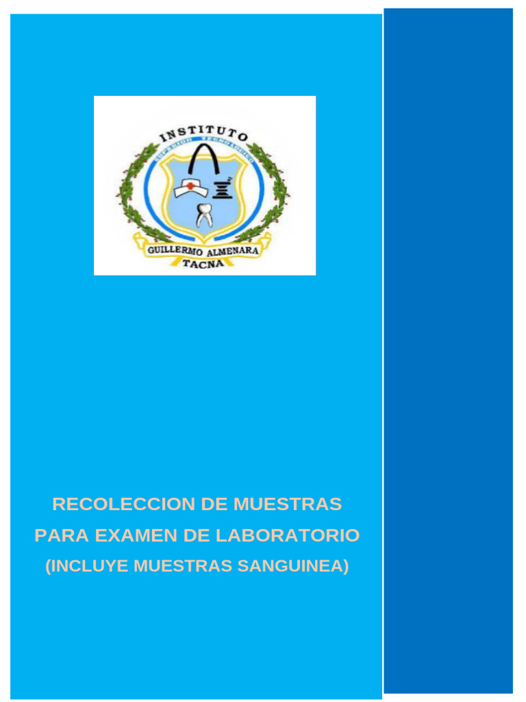 Guia 6 de 4sem Recoleccion de Muestras | PDF | Especialidades Medicas