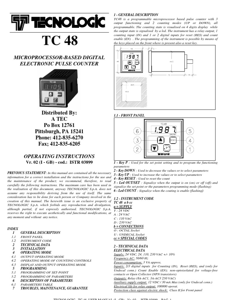 COUNTER | Download Free PDF | Relay | Parameter (Computer Programming)