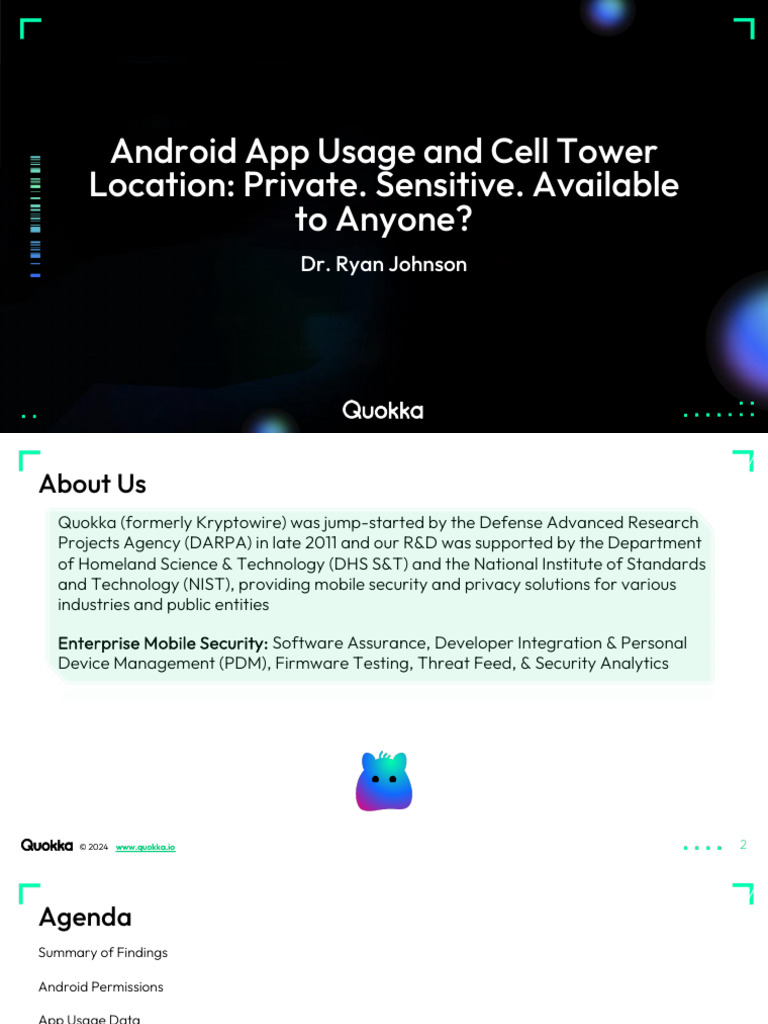 DEF CON 32 - Ryan Johnson - Android App Usage and Cell Tower Location Private Sensitive ...
