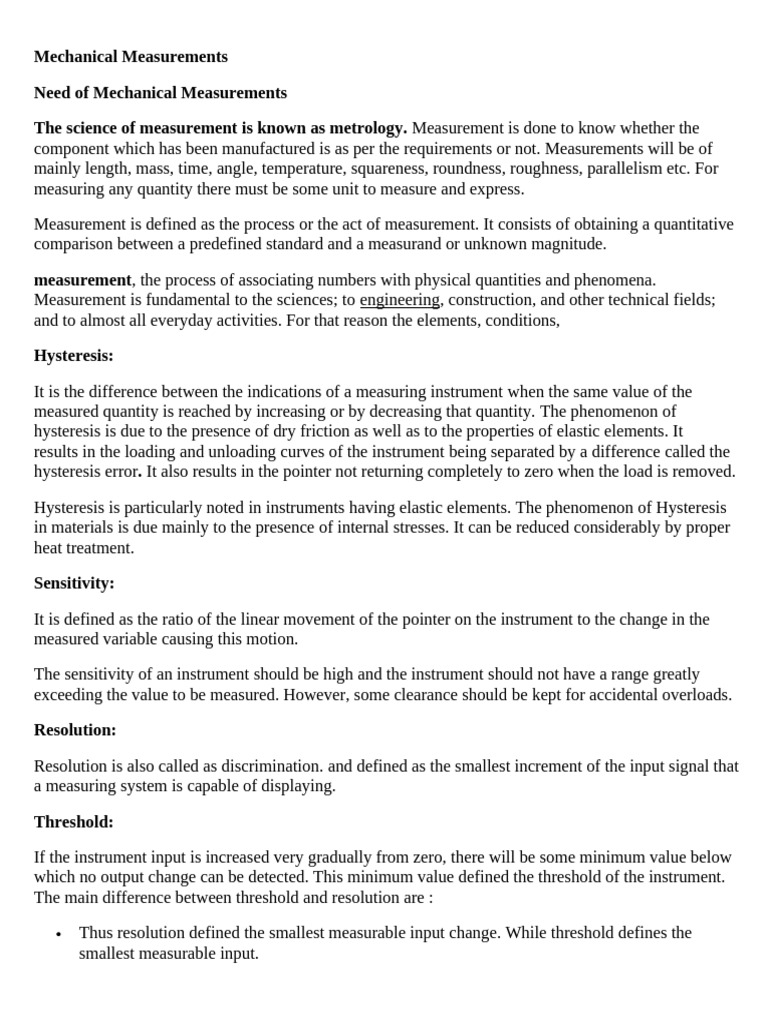 Unit 1 | PDF | Observational Error | Measurement