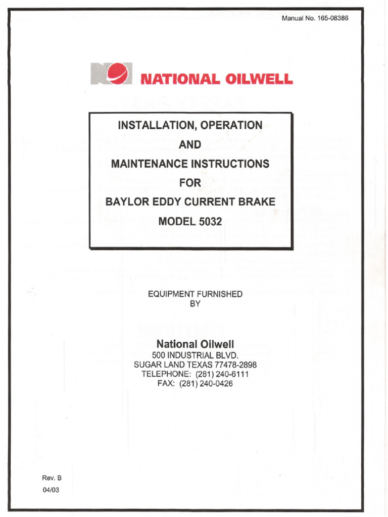 Baylor Brake Manual | PDF | Electromagnetism | Electrical Engineering