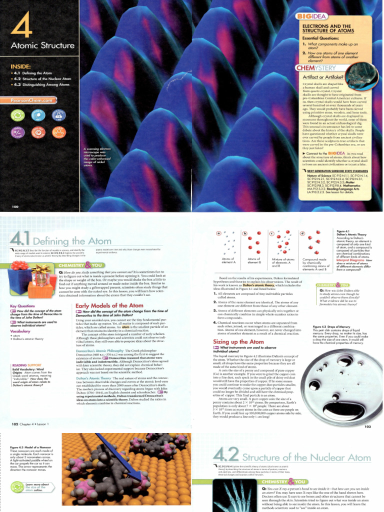 Chapter 4 Atomic Structure | PDF
