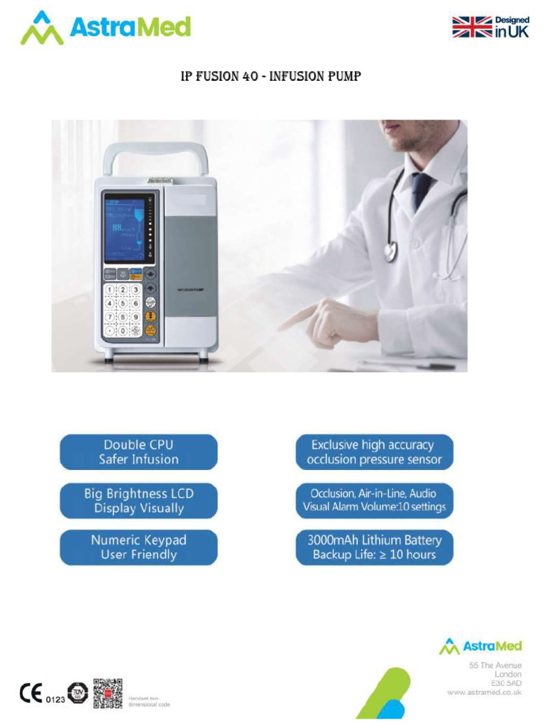 Infusion Pump IP FUSION 40 Astra Med | PDF