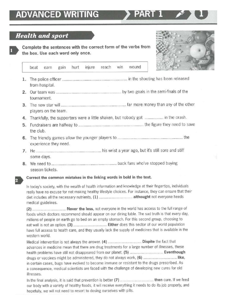 Booster Test 1 Writing | PDF