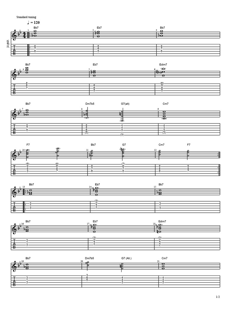 BB Blues Comping (W Triads) - 20220322 - 211304059 | PDF