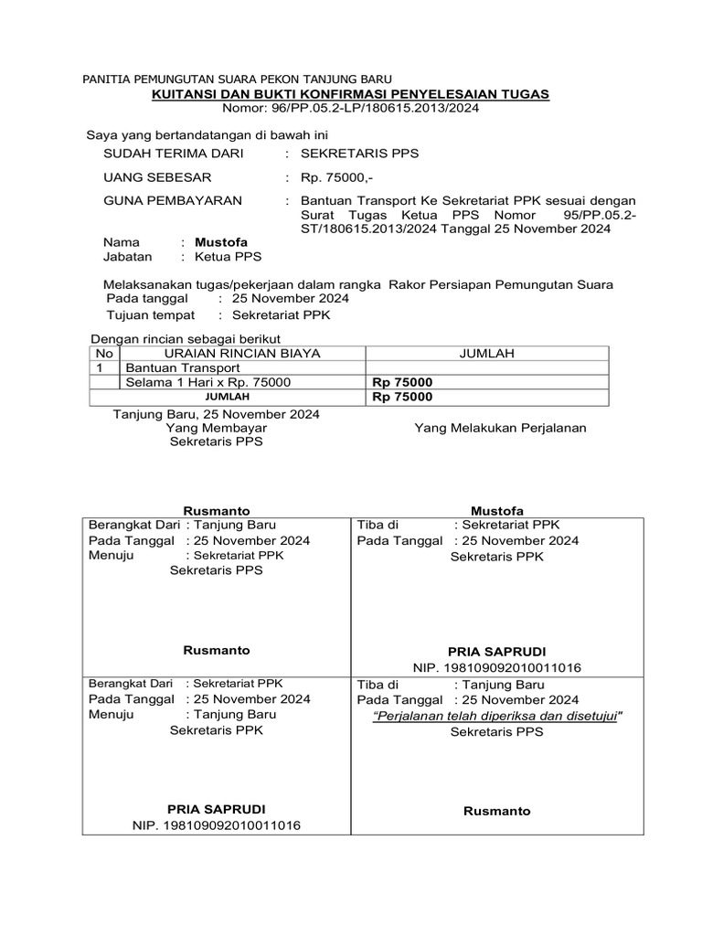 Microsoft Word - PELAKSANAAN TUGAS - 12 | PDF