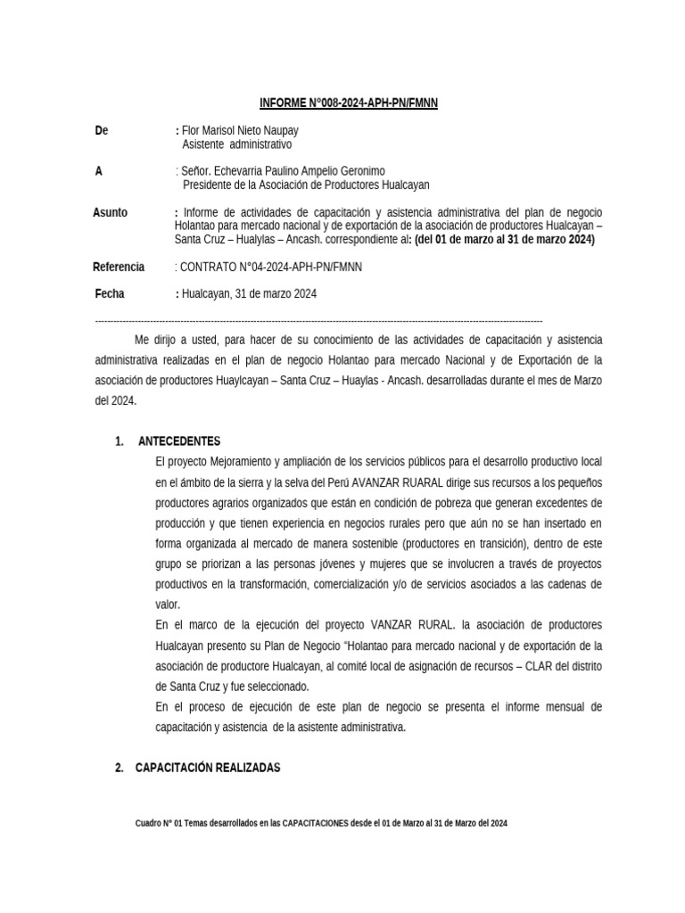 2.4. Informe 8 Marzo 24 MNN | PDF | Presupuesto | Economias