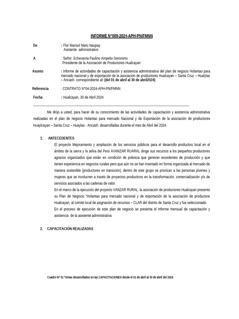 2.4. Informe 9 Abril 24 MNN | PDF | Economias