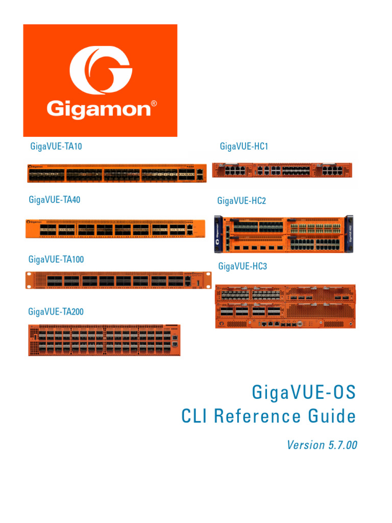GigaVUE OS CLI ReferenceGuide v5700 | PDF | Command Line Interface | Computer Networking