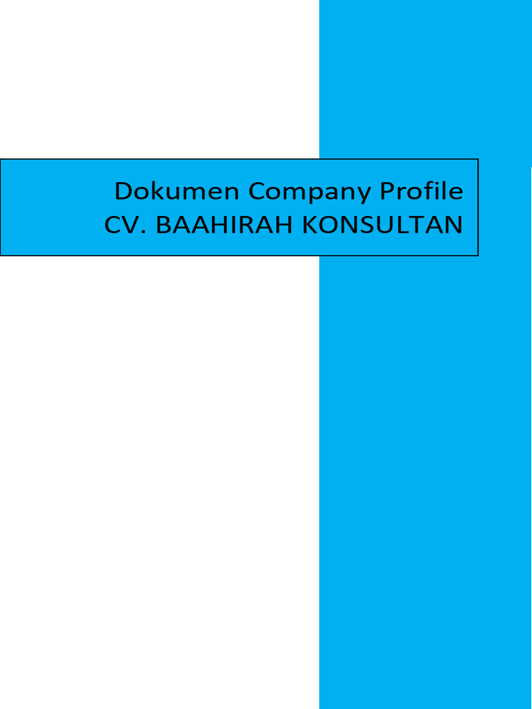 Company Profile Cv. Baahirah Konsultan | PDF