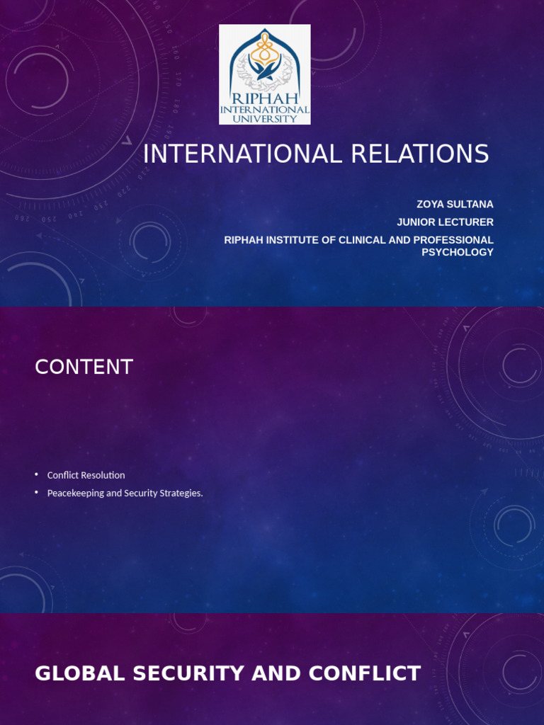 Global Security | PDF | Peacekeeping | Ceasefire