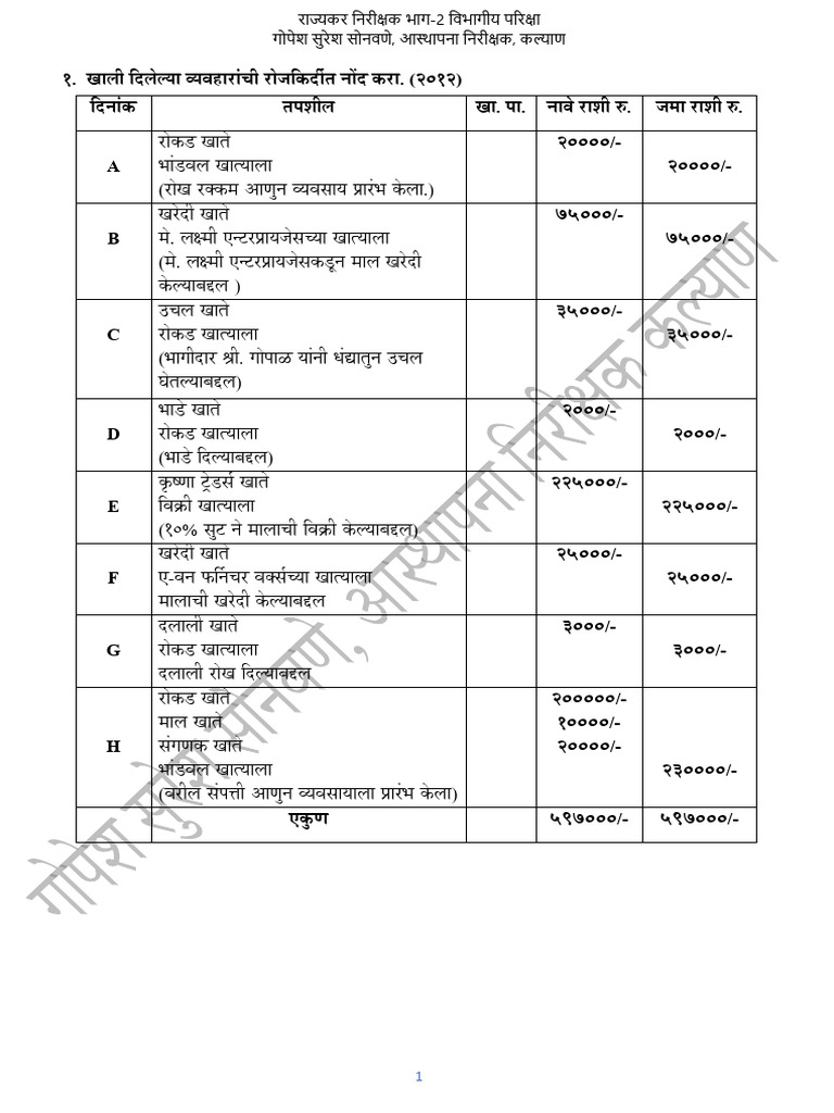 Part 2 Notes Problems | PDF