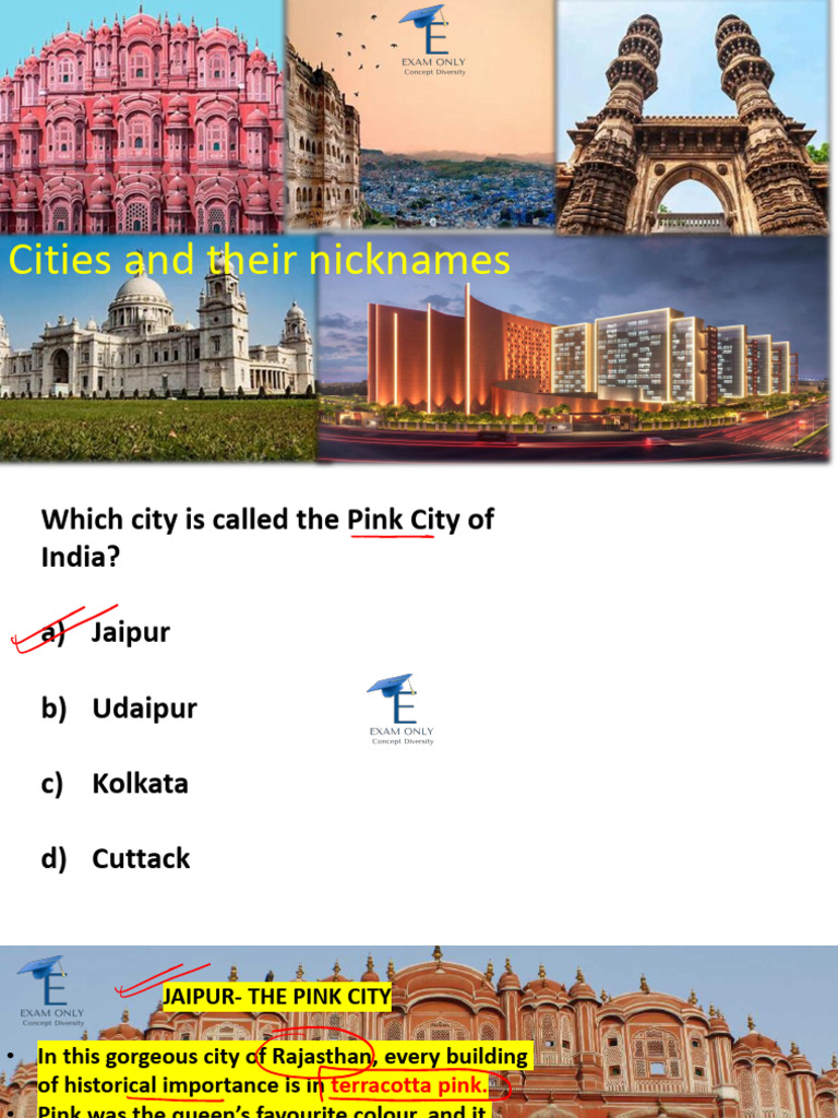 CITY and Their Nicknames | PDF | Mumbai | South Asia