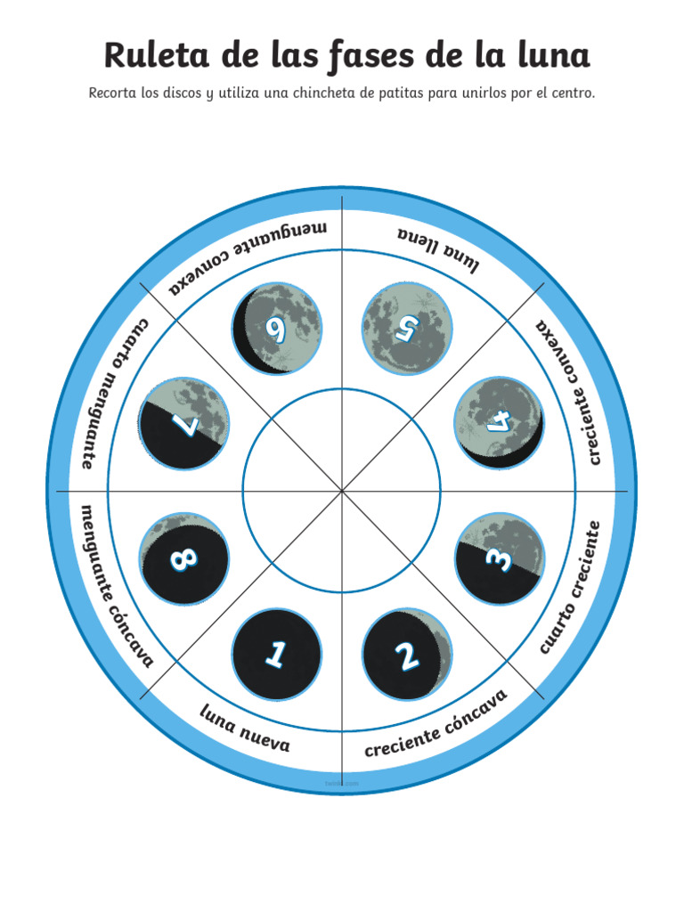 Fases de la Luna: Actividad Didáctica | PDF