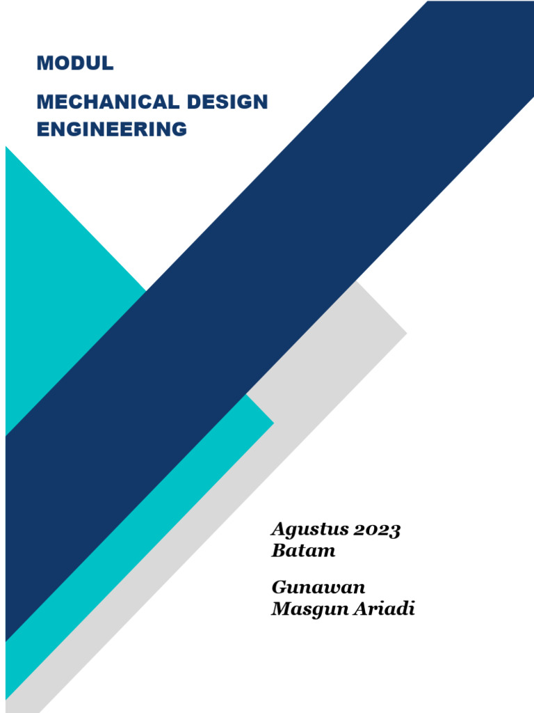 Modul Basic Mechanical Design Engineering | PDF