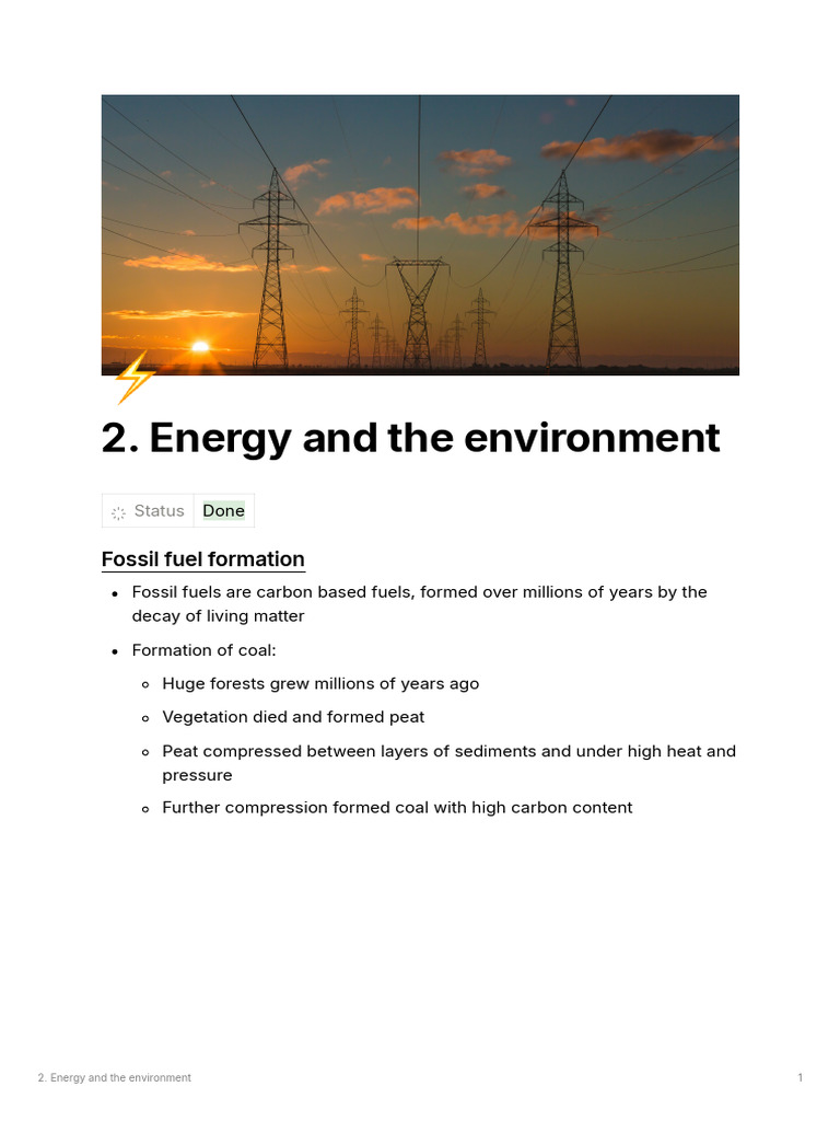 2 Energy and The Environment | PDF | Fuels | Energy Development