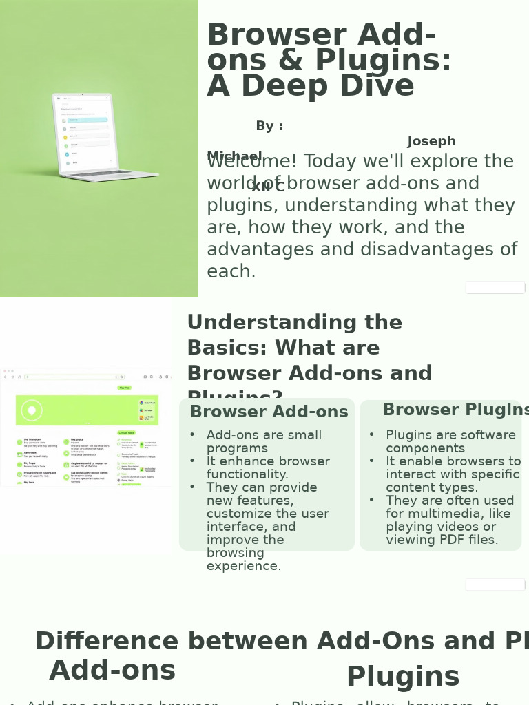 Browser Add Ons and Plugins A Deep Dive | PDF | Plug In (Computing) | Software