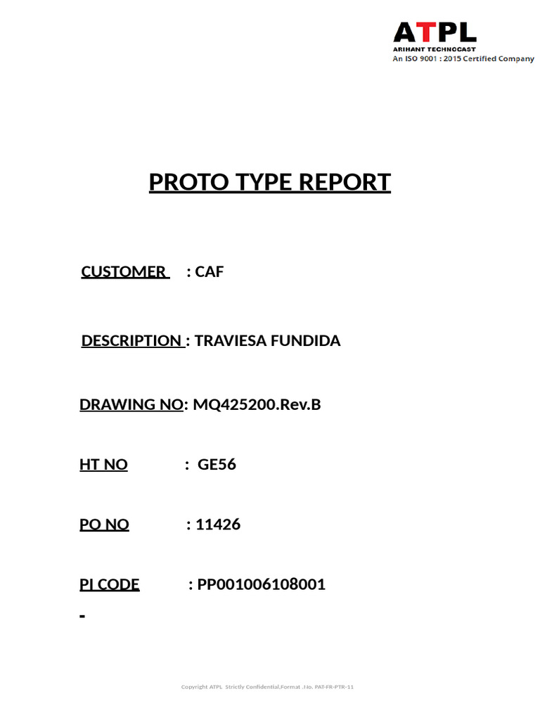 PAT-FR-PTR-11-Prototype Report HD01-1 | PDF | Computing