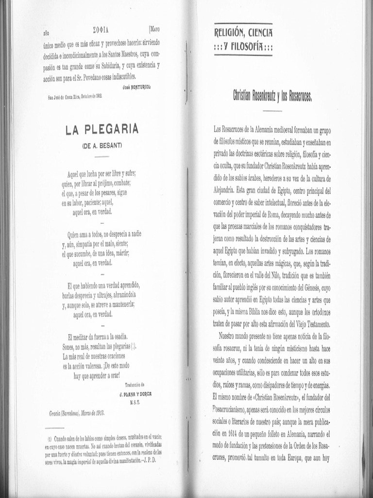 Wynn Westcott - Christian Rosenkreutz y Los Rosacruces | PDF