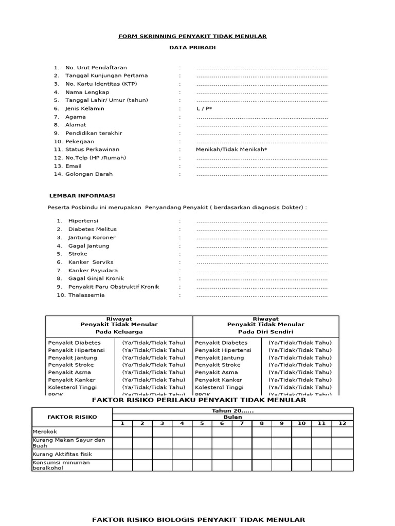 3 - Skrining PTM | PDF