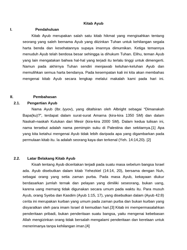 Kitab Ayub | PDF