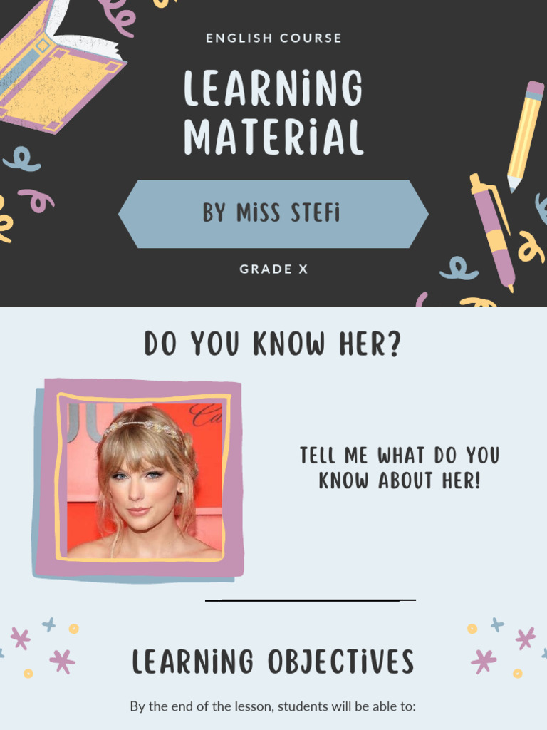 Learning Material Chapter 2 | PDF | Verb | Subject (Grammar)