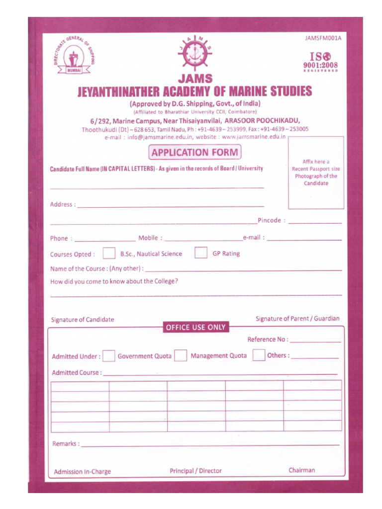 Jams Application | PDF