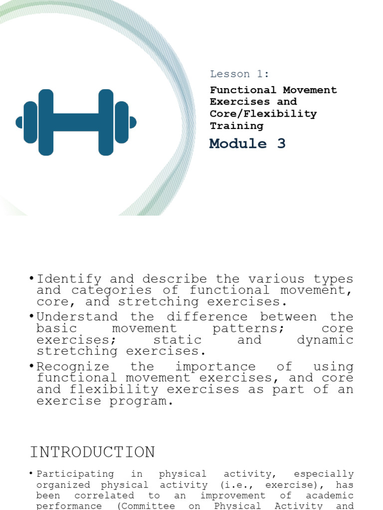 Functional Movement and Flexibility Training | PDF | Flexibility ...