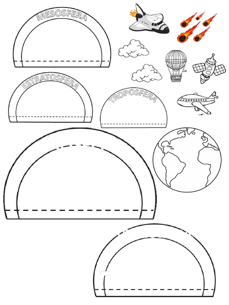 Lapbook Camadas Da Atmosfera | PDF