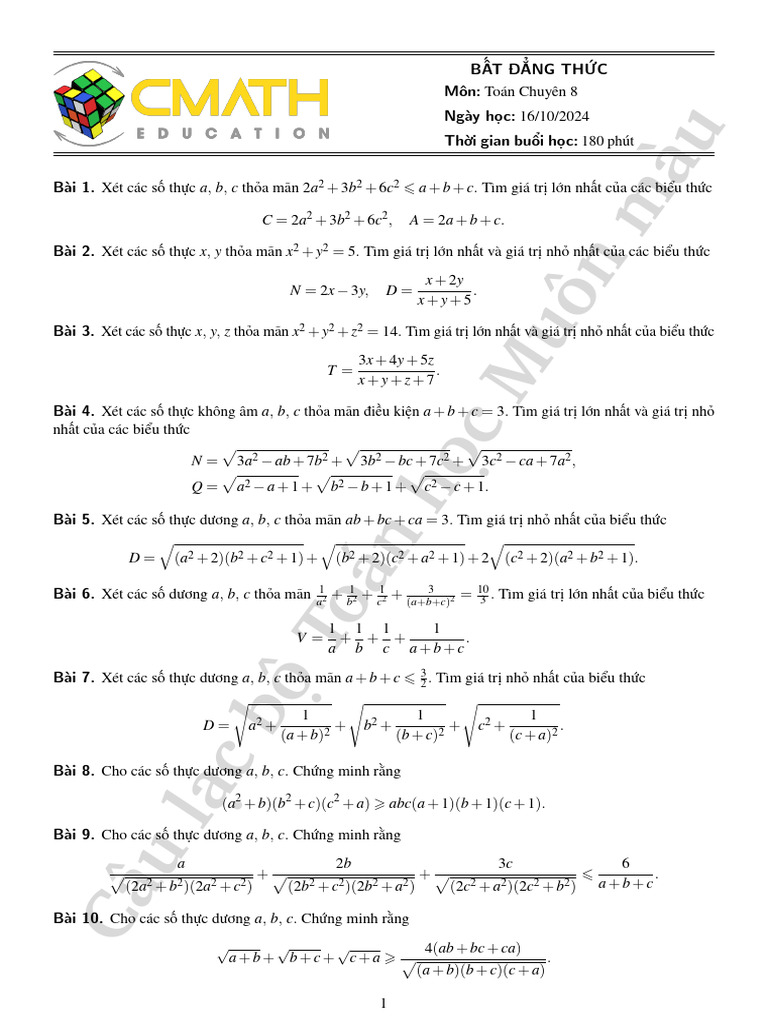 BTVN BDT Bunyakovsky 8c0a 16 10 2024 | PDF