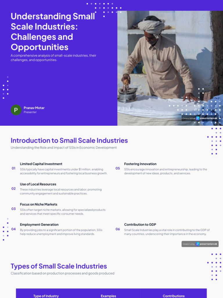 Comprehensive Analysis of Small Scale Industries | PDF