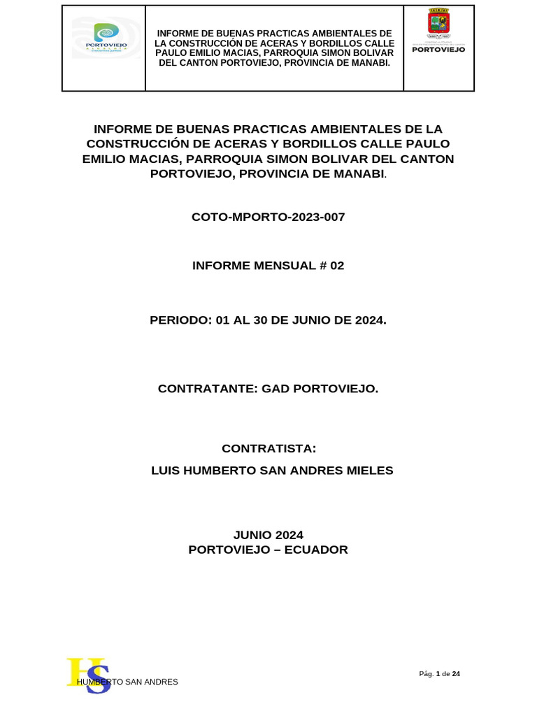 Informe Ambiental 02 | PDF | Residuos | Entorno natural