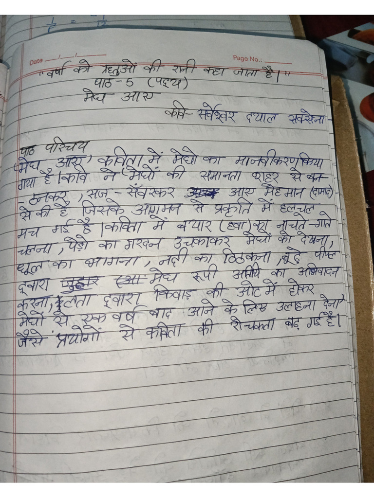 Hindi Lesson 5 Work | PDF