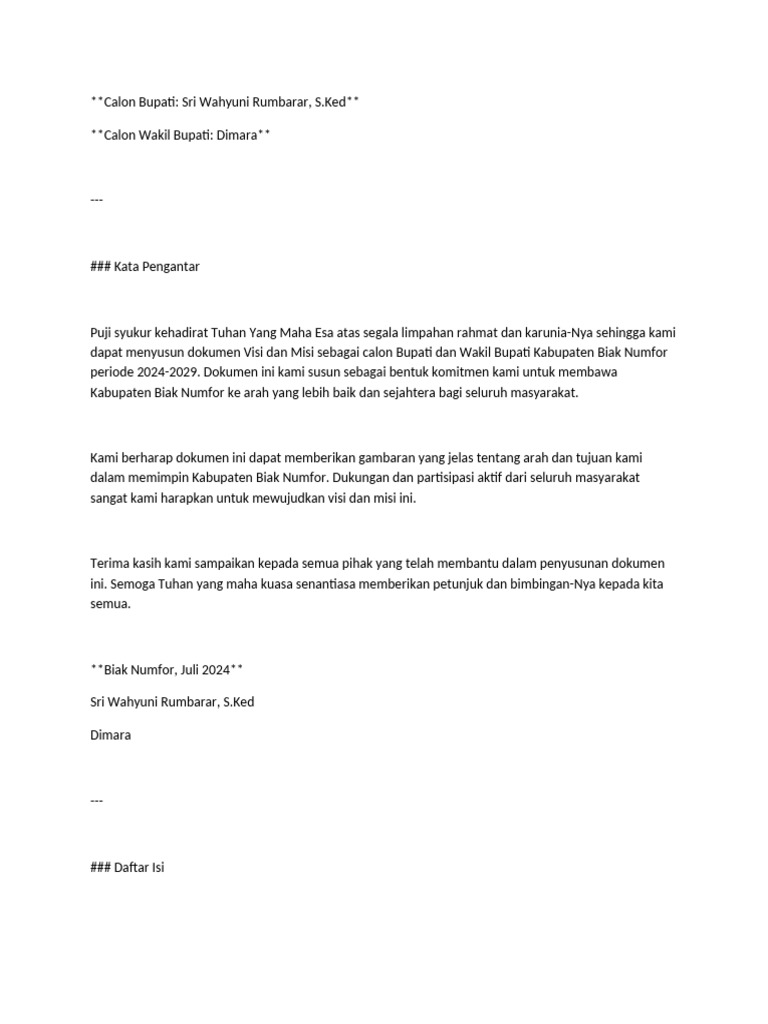 Calon Bupati - S-WPS Office | PDF