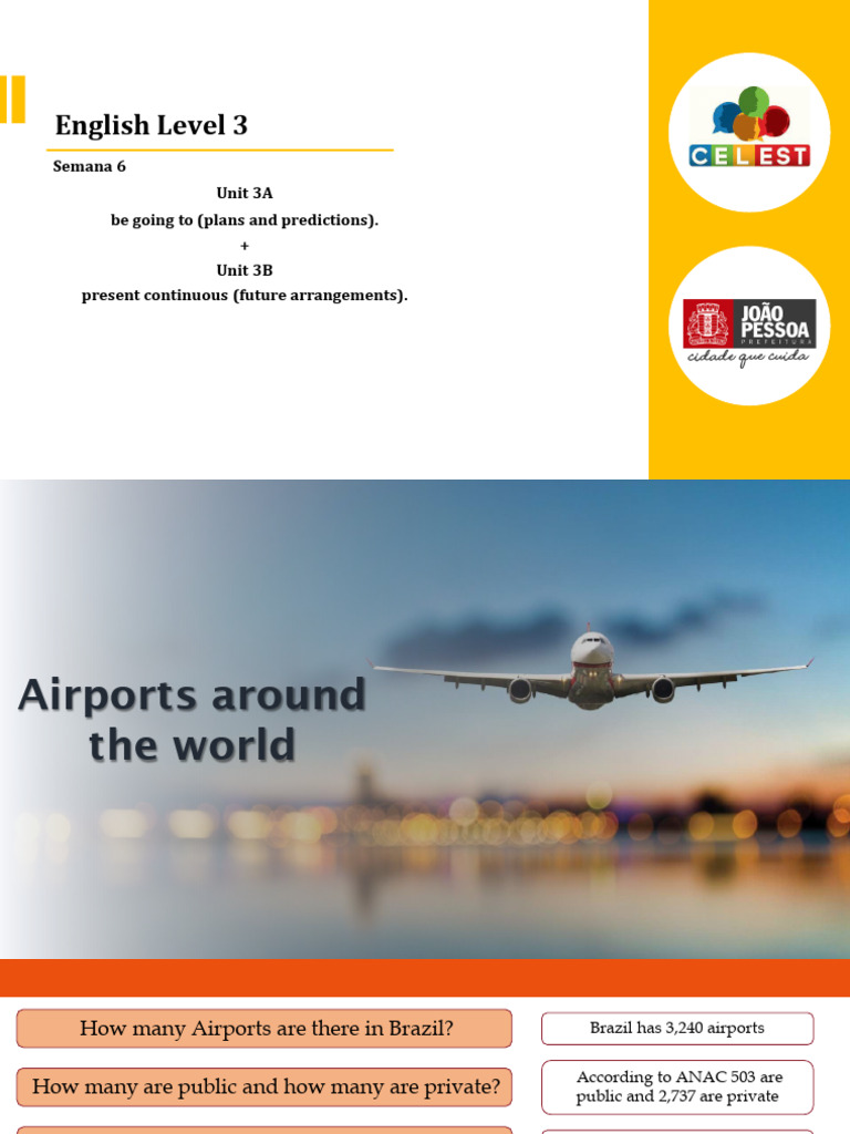 Semana 6 - Unit 3A and 3B - Be Going To and Present Continuous | PDF