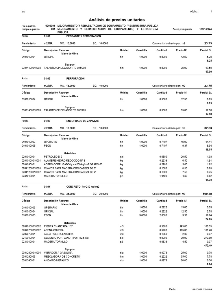 APU EDIFICIO | PDF | Materiales | Elementos arquitectónicos