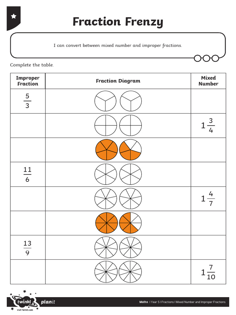 Fraction Fluency Year 5 | PDF | Mathematical Concepts | Mathematical ...