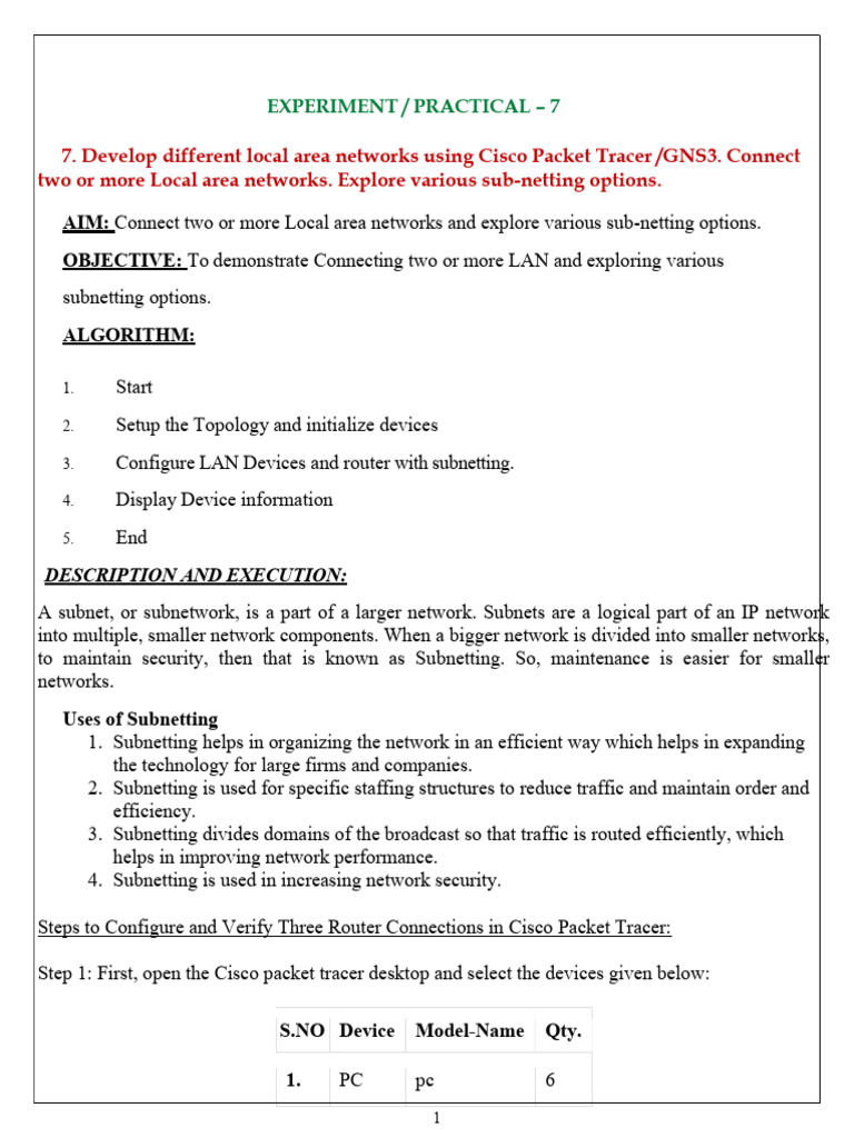 Aim: Objective | PDF | Ip Address | Computer Network