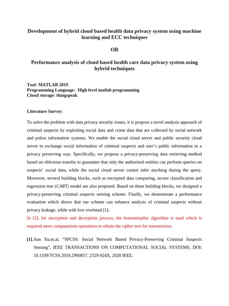 Proposal Security Cryptography | PDF | Encryption | Privacy