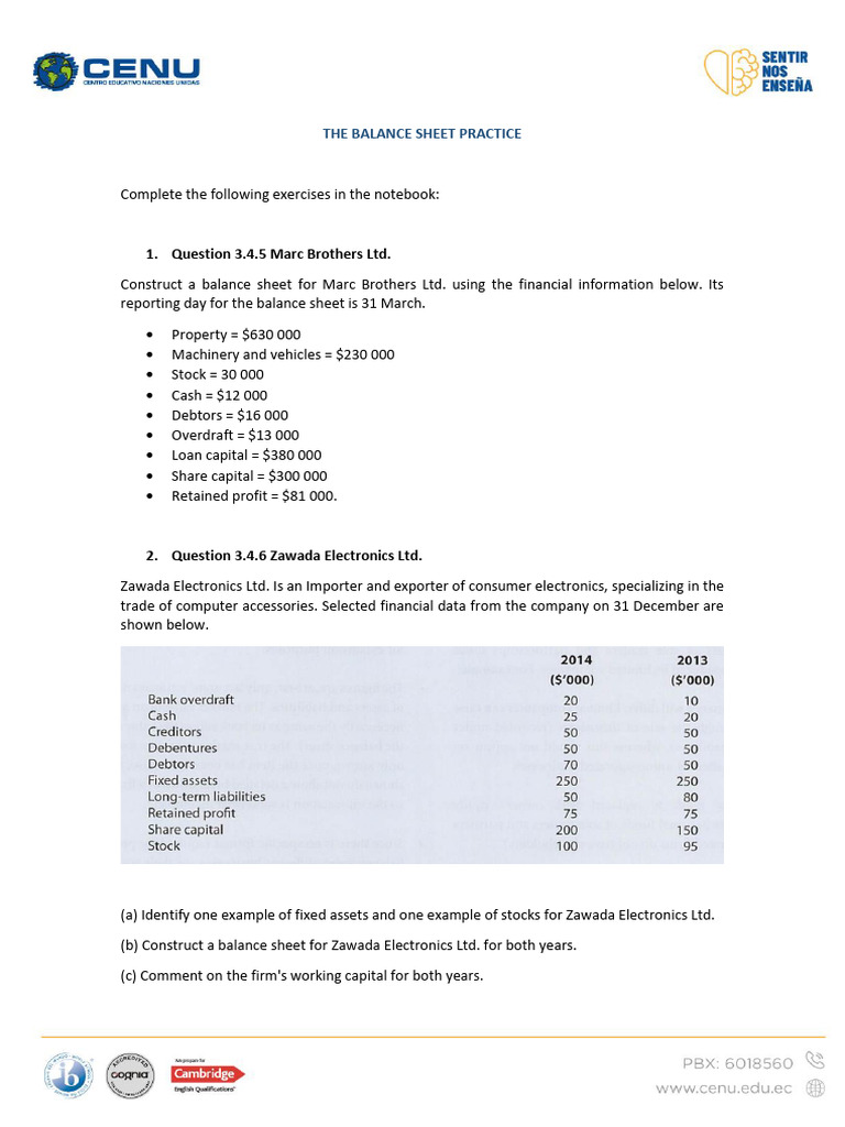 The Balance Sheet Practice | PDF | Harry Potter | Indonesian Rupiah