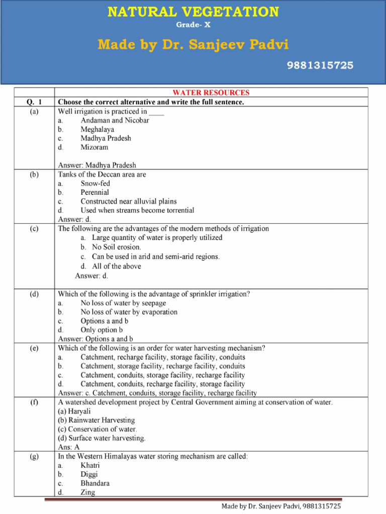 06 Water Reources For GRP | PDF