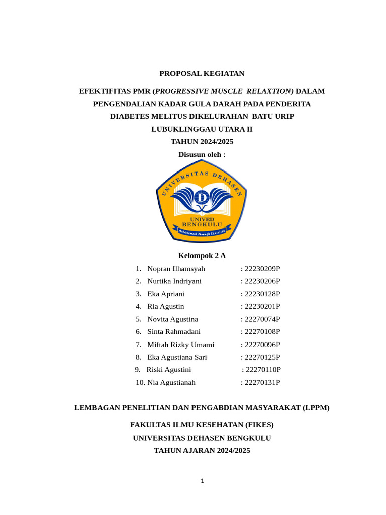 Proposal Kel 2a Kegiatan 2 | PDF