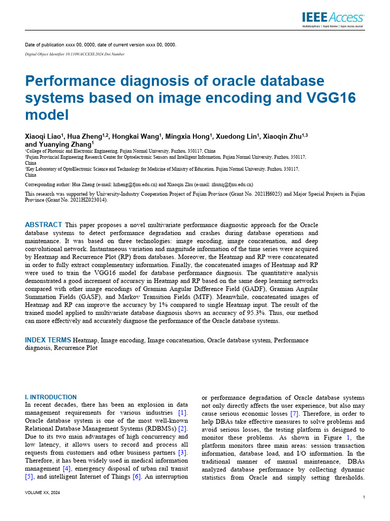 Performance Diagnosis of Oracle Database Systems B | PDF | Sensitivity And Specificity | Applied ...