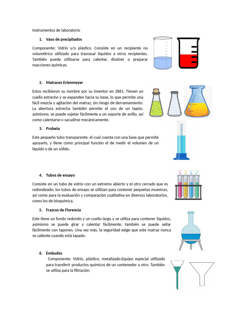 Instrumentos Esenciales de Laboratorio | PDF